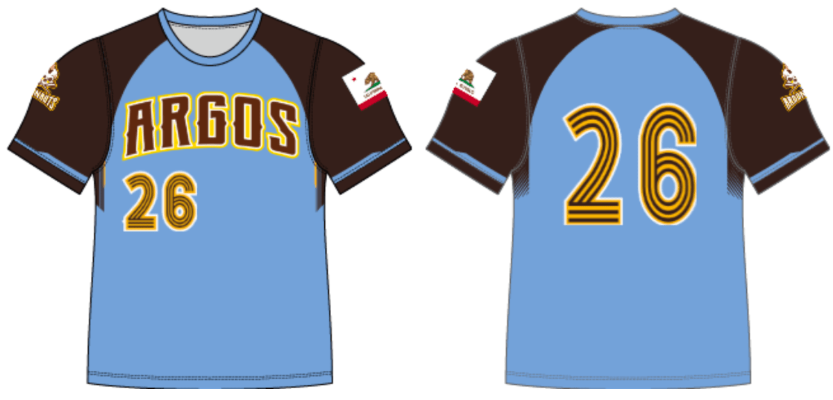 Argos 12u Alt Uniforms – NorCal Argonauts Baseball Club